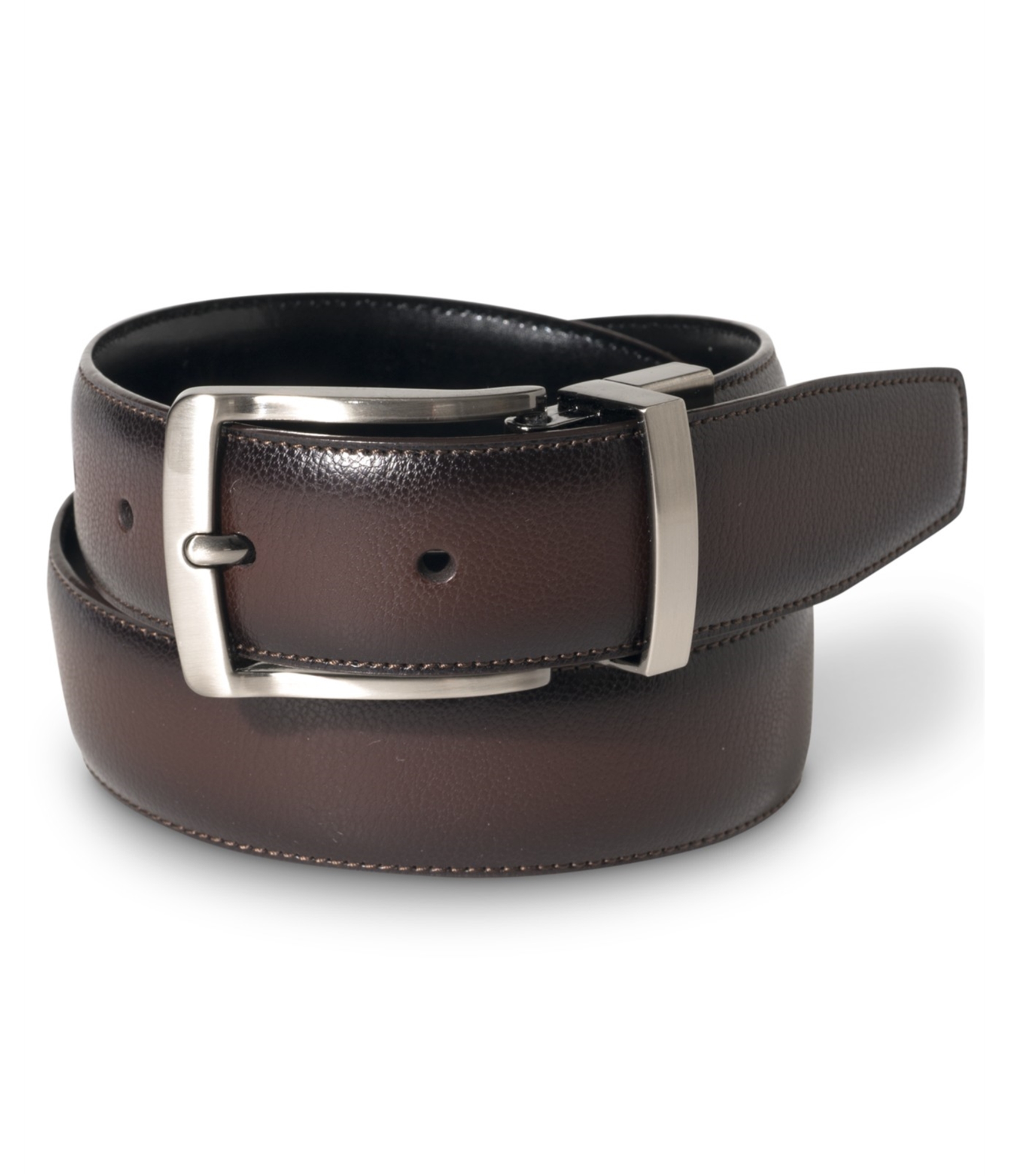 Perry Ellis Mens Burnished Belt, Brown, 30 84971909791 | eBay